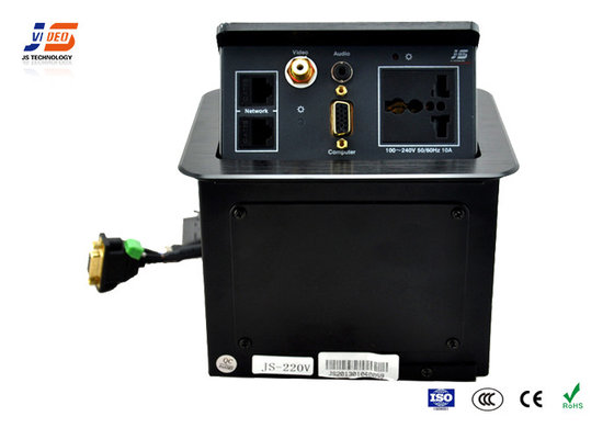 Prise de puissance électrique de table en aluminium de VGA RCA de coffret