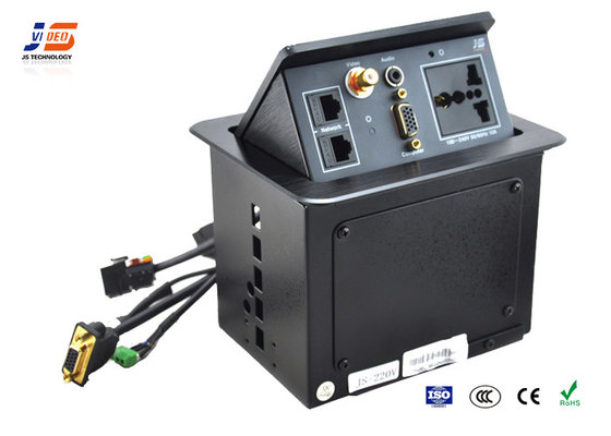 Prise de puissance électrique de table en aluminium de VGA RCA de coffret