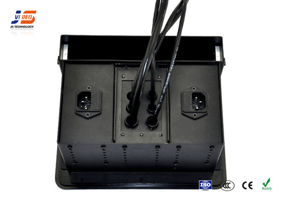 Couvercle de table électrique de glissière de coffret de câble de VGA RCA avec les ports audio de 3.5mm