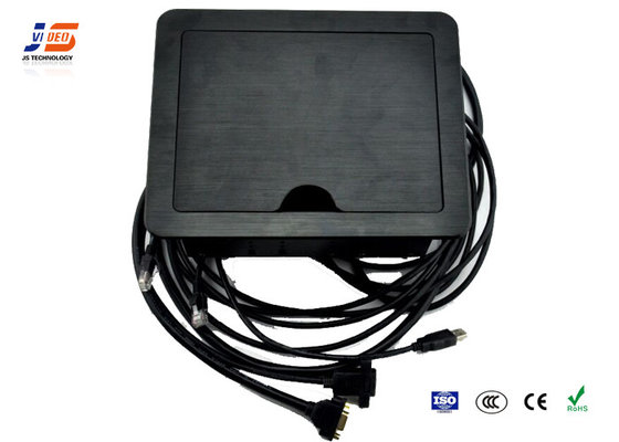Couvercle de table électrique de glissière de coffret de câble de VGA RCA avec les ports audio de 3.5mm
