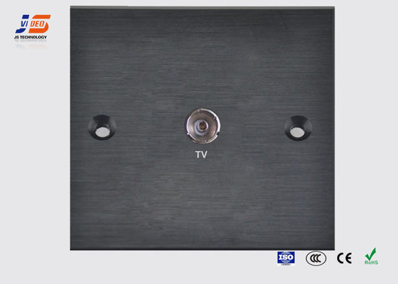 Plat de mur de finition de multimédia de sablage pour des connexions d'une prise de TV