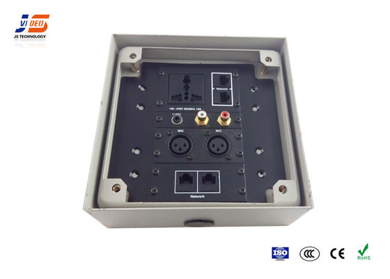 Boîte concrète enfoncée de plancher pour la salle de conférence HDMI/puissance/USB