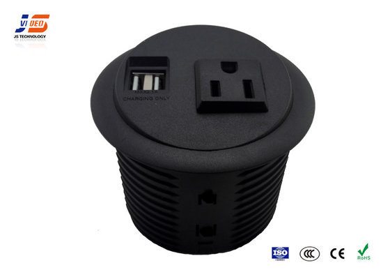 Prise de courant futée de canon isolant de bureau avec l'alimentation d'énergie universelle de chargeur d'USB 5v