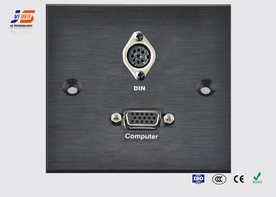 Plat de mur multimédia DIN de connecteur audio de HDMI VGA pour la salle de conférence