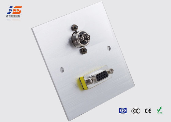 Plat de mur multimédia DIN de connecteur audio de HDMI VGA pour la salle de conférence