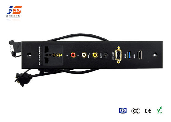 Prise multi personnalisable en aluminium de prise murale d'USB de plat de mur de médias