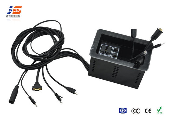 Prise de puissance coulissante électrique de boîte de table d'interconnexion d'USB avec le débouché de prise