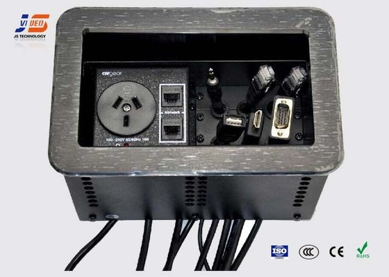 Prise de puissance coulissante électrique de boîte de table d'interconnexion d'USB avec le débouché de prise