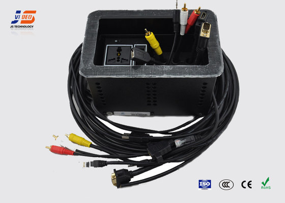 Prise de puissance coulissante électrique de boîte de table d'interconnexion d'USB avec le débouché de prise