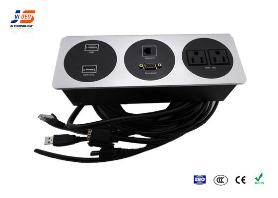Prise de puissance en aluminium du coffret de multimédia HDMI RJ45 USB VGA