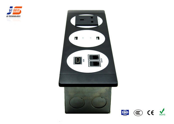 Prise de puissance en aluminium du coffret de multimédia HDMI RJ45 USB VGA
