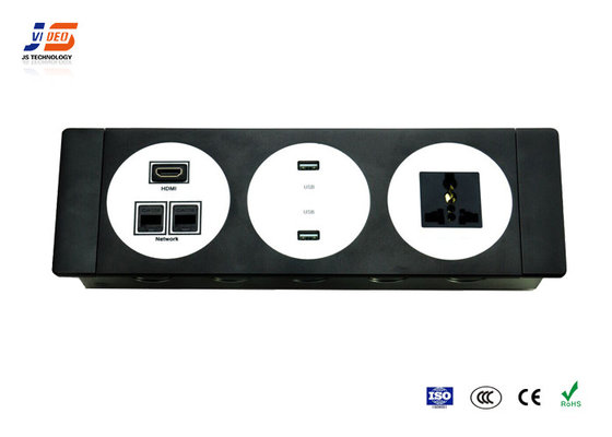 Prise de puissance en aluminium du coffret de multimédia HDMI RJ45 USB VGA