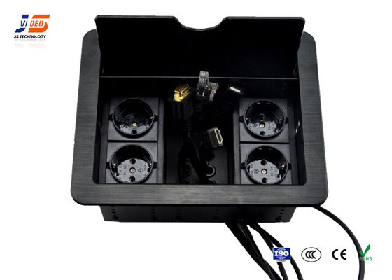 Débouché HDMI, prises universelles de câble de bureau de couvercle de Fliping de Tableau de conférence de prise de puissance