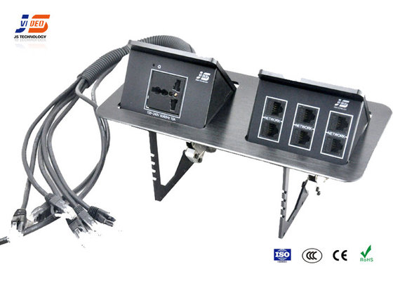 Le bureau de bureau de débouché sautent le débouché, prise universelle avec la prise de RJ45 10A