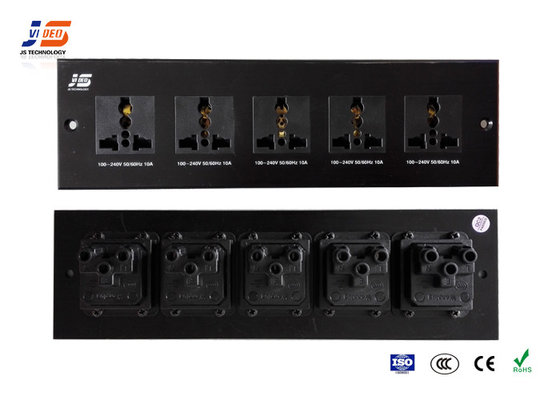 Prise de bureau en aluminium de poids du commerce de coffret de Tableau de conférence avec USB VGA