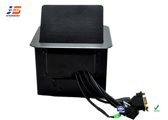 Le bureau de boîte de Tableau de salle de conférence sautent le débouché, 3.5mm USB audio poids du commerce XLR RJ45 VGA