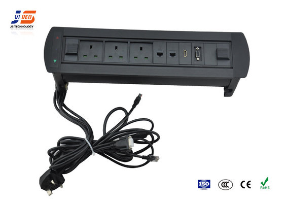 Prise électrique motorisée de secousse pour le lieu de réunion, ports du VGA poids du commerce d'Usb Rj45