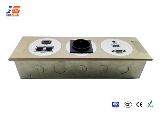 La charge multi du VGA Hdmi pl3.5 Rj45 USB de prise de hub de médias d'hôtel met en communication