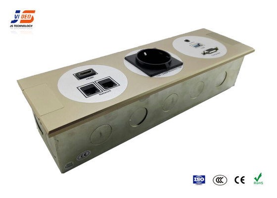La charge multi du VGA Hdmi pl3.5 Rj45 USB de prise de hub de médias d'hôtel met en communication