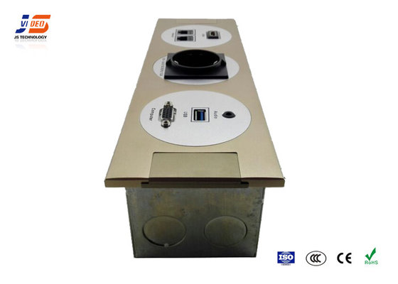 La charge multi du VGA Hdmi pl3.5 Rj45 USB de prise de hub de médias d'hôtel met en communication