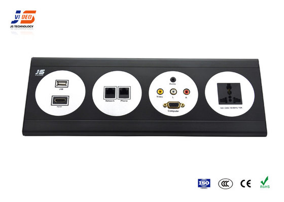 Débouché puissant de câble de bureau, prise de table électrique et Usb Rg45 de prise