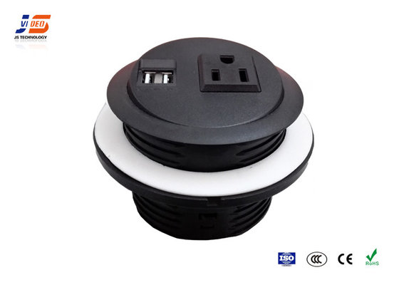 Plastique noir de mini à C.A. USB de boîte de médias d'Usb de dessus de Tableau débouchés de bureau