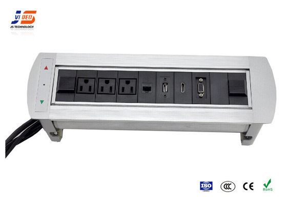 Prise électrique VGA en aluminium HDMI de secousse de conférence de bâti en aluminium de flux