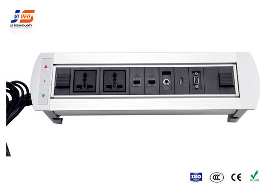 Prise électrique VGA en aluminium HDMI de secousse de conférence de bâti en aluminium de flux