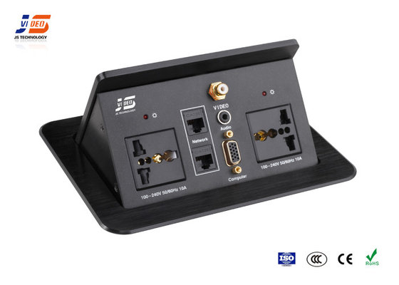 Boîte de table d'interconnexion avec l'audio de 3.5mm pour rencontrer le système, prise allemande