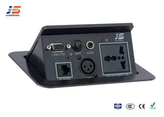 Connecteurs de table noirs/d'argent interconnexion de boîte de la puissance RJ45 de microphones