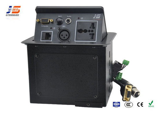 Connecteurs de table noirs/d'argent interconnexion de boîte de la puissance RJ45 de microphones