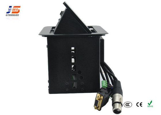 Connecteurs de table noirs/d'argent interconnexion de boîte de la puissance RJ45 de microphones
