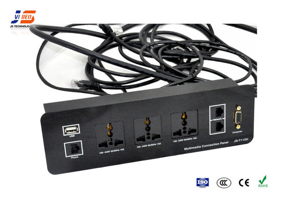 Le coffret de Tableau de conférence de multimédia, réseau d'USB/téléphone se relient