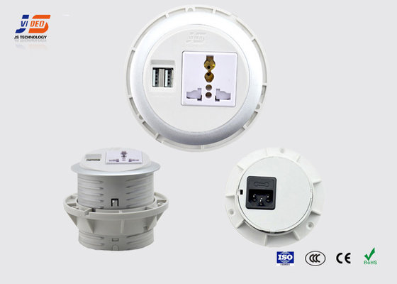Débouché électrique de bâti de flux de meubles avec le courant alternatif Et le chargeur de deux USB