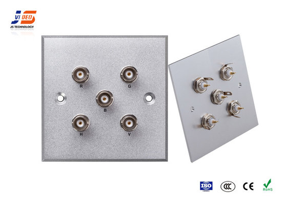 Plat de mur multi de médias, prise fixée au mur avec le connecteur de BNC