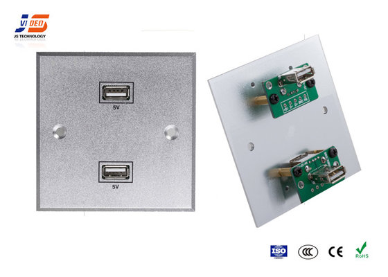 Plat de mur multi de médias de charge d'USB, prise fixée au mur pour le bureau/chambre d'hôtel