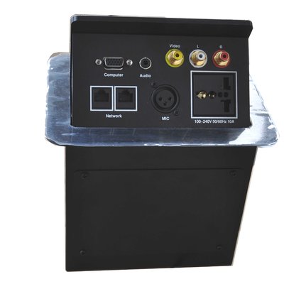 Sautez le débouché en aluminium de la prise RJ45 de dessus de Tableau de coffret de Tableau de conférence