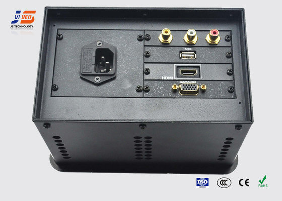 Prise de table de coffret de salles de bureau avec le courant alternatif, HD VGA RJ45
