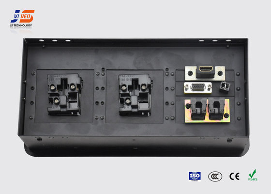 Coffret de table en aluminium, courant alternatif Pour la puissance de bureau et connexion de données