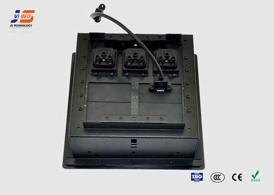 Boîte de prise de connexion du VGA de Rca de poids du commerce Hdmi de débouché de prise de bâti de flux d'aluminium
