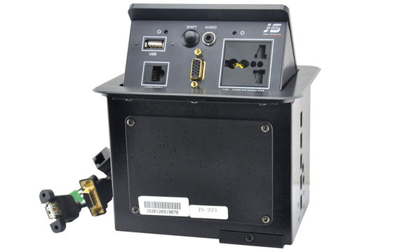 Boîte de table d'interconnexion de prise allemande, ports de bureau d'USB VGA RCA de prise