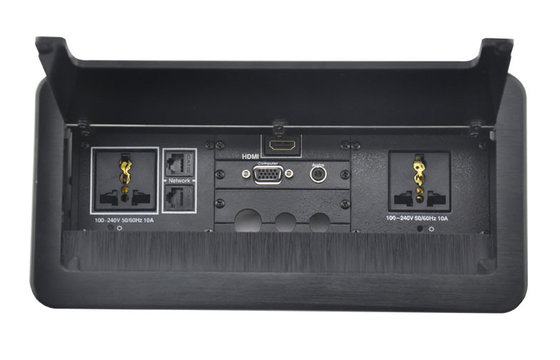 Coffret de table en aluminium, courant alternatif Pour la puissance de bureau et connexion de données