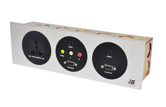 Le noir/argent de prise de l'hôtel JS-FW103 a balayé RJ45 VGA HDMI, fixé au mur