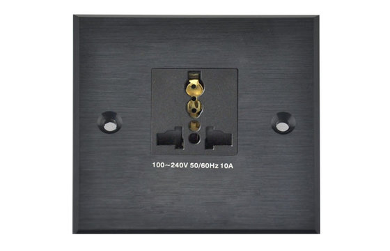 110V - plat de mur multi des médias 220V, VGA connexions visuelles et audio de RCA