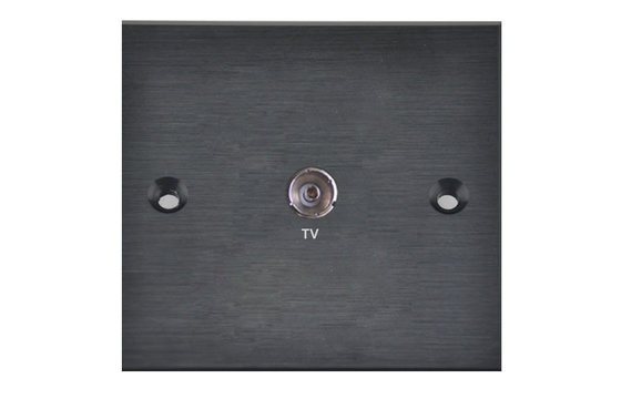 Plat de mur multi en aluminium de médias de souffle de sable poids du commerce VGA 2 connecteurs RJ45