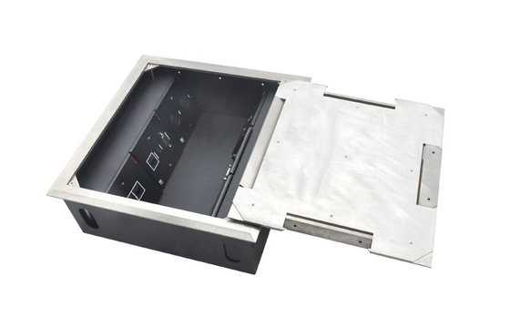 Boîte enfoncée de plancher de coffret de Tableau, puissance universelle de prise et données