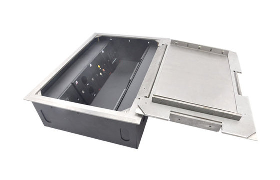 Imperméabilisez la boîte enfoncée de plancher avec la prise de puissance de microphone d'audio de 3.5mm