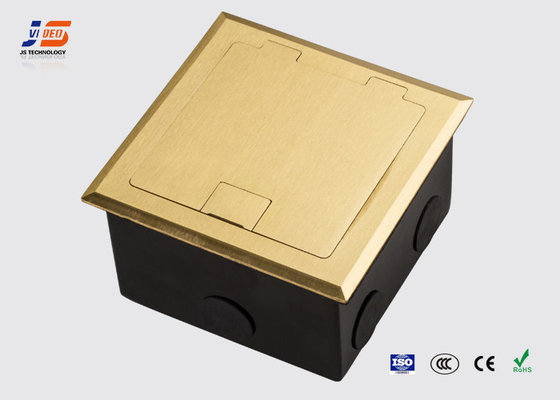 Boîtes électriques balayées de plancher enfoncées par panneau inoxydable avec le courant alternatif VGA RJ45 audio