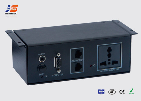 Prise de puissance de coffret de Tableau de conférence avec les ports audio stéréo