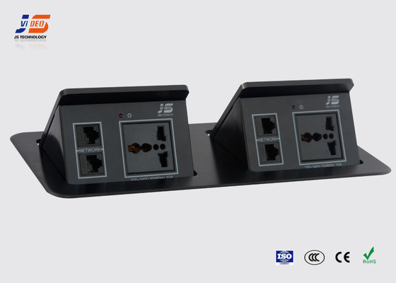 Prise en aluminium d'USB d'allié, cable connecteur du réseau RJ45 pour des salles de conférence